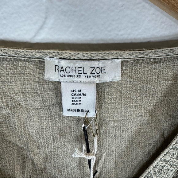Rachel Zoe | Tops | New Rachel Zoe Boho Top Olive Sage Green Blouse ...
